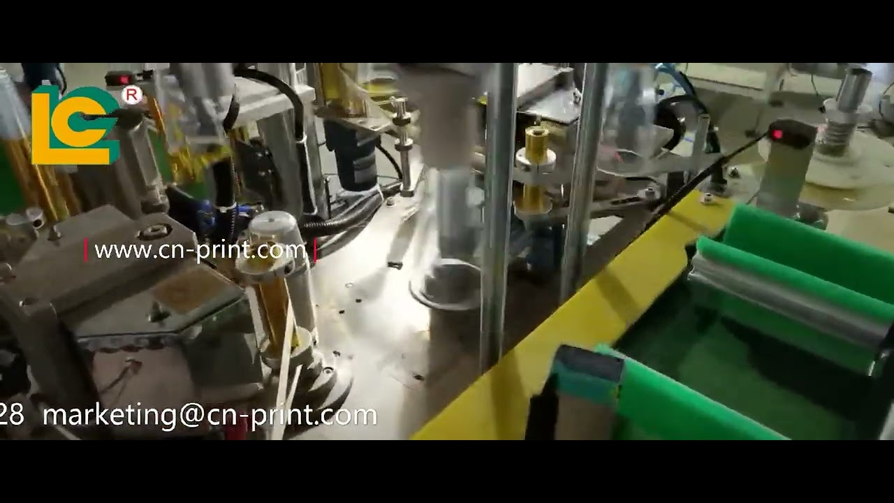 cup auto hot stamping machine 4000pcs per hour - YouTube