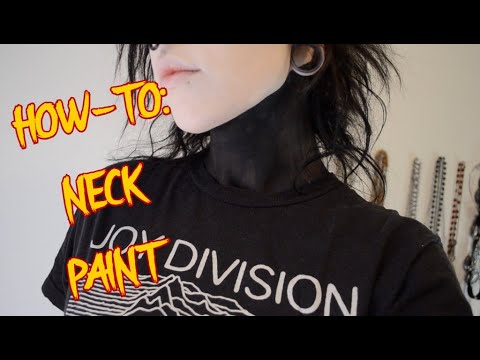 How To: Goth Neck Paint - YouTube