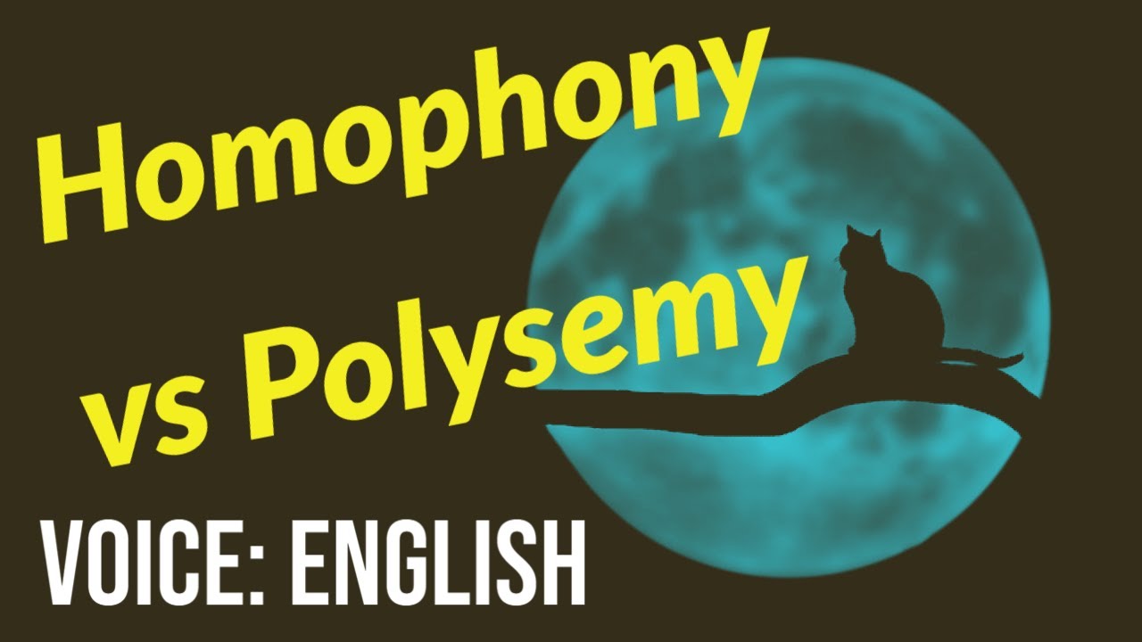 Homophony vs Polysemy | Lexical Relations in Semantics | ENGLISH - YouTube