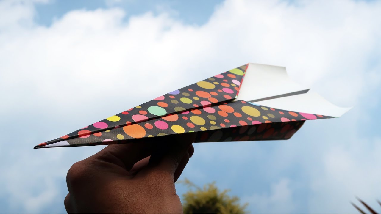 Paper AIRCRAFT - How to Fold a Paper Airplane that Flies Far (Tutorial ...