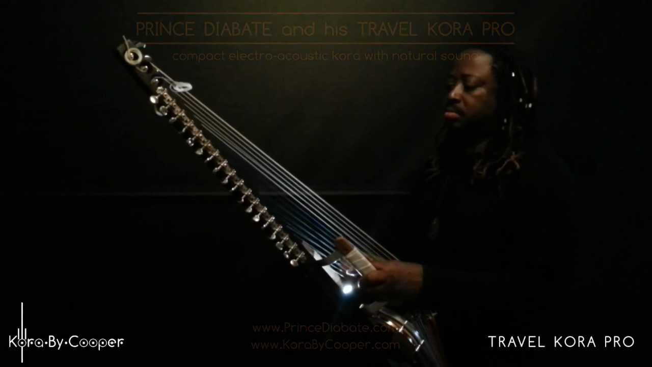 Prince Diabate's Travel Kora Pro - YouTube