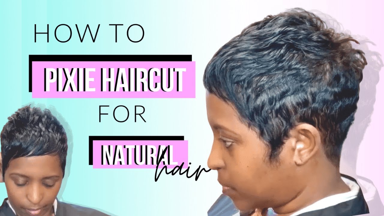 SHORT CUT BLACK HAIR | TIPS FOR ACCURATE PIXIE CUT - YouTube