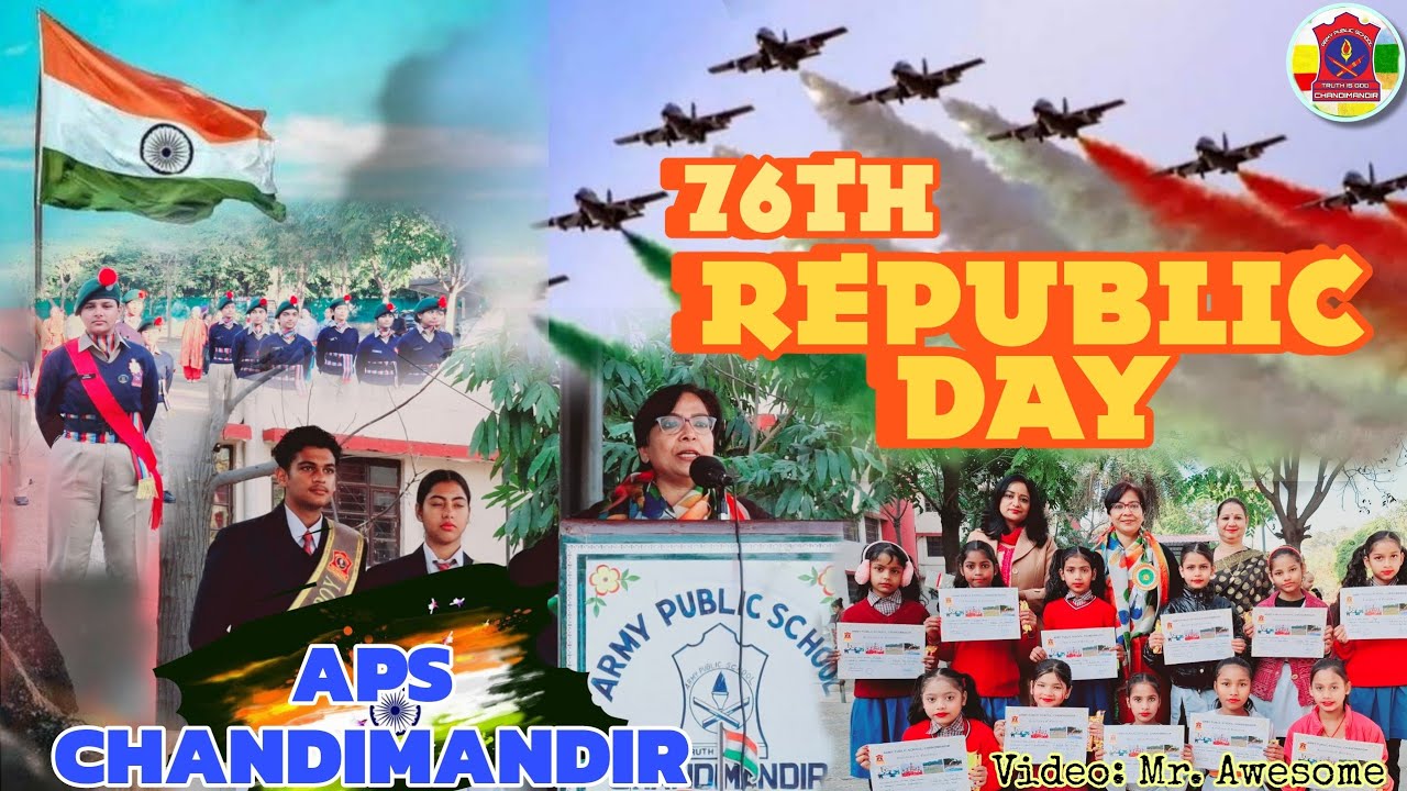 76th Republic Day Celebrations in APS Chandimandir - YouTube