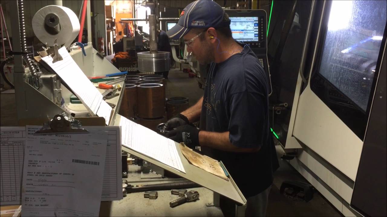 Manufacturing 7" Long API Couplings - YouTube