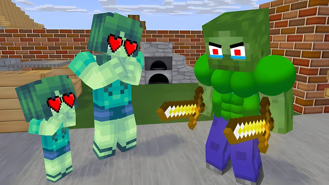 Monster School Baby Zombie Girl Become HERO Sad Minecraft Animation ...