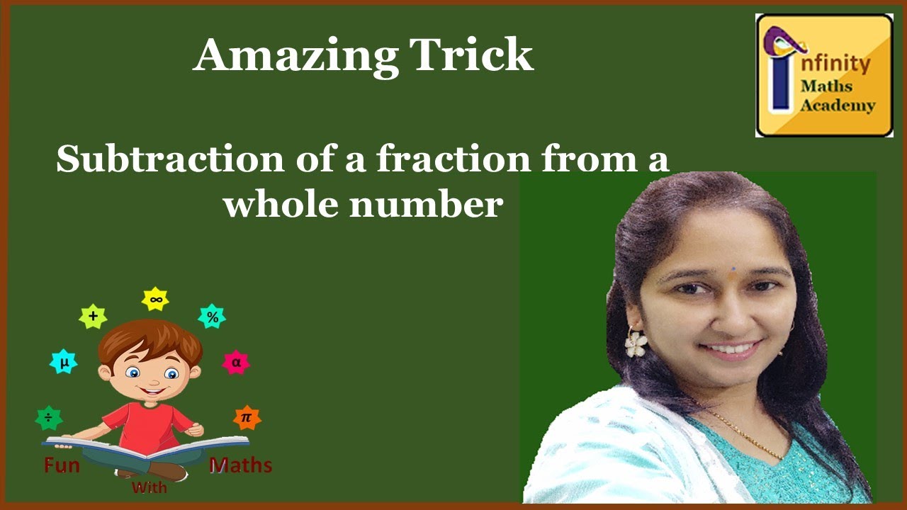 Amazing Trick | Subtraction of Fraction from Whole Number | Manisha ...