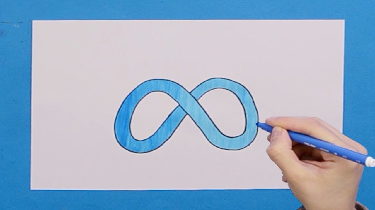 How to draw Meta (Facebook) logo - YouTube