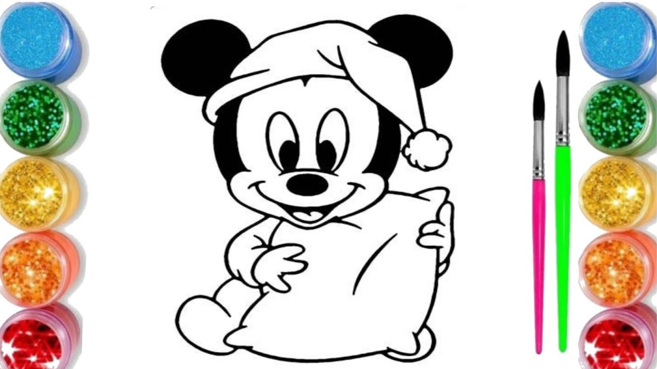 baby Mickey mouse drawing for kids easy step by step baby Mickey mouse ...