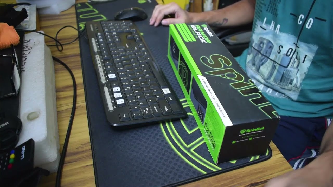 Spinbot XL large mouse pad in india - YouTube