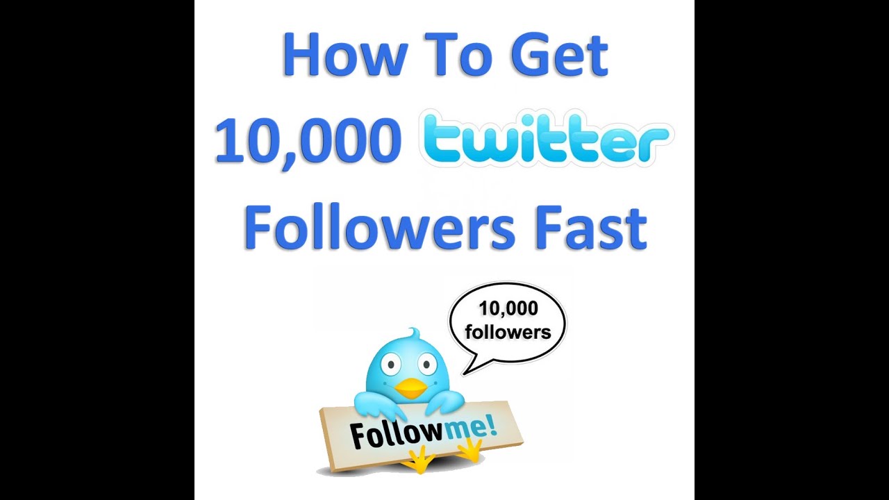 How to Gain 10K Twitter Followers FAST without Following 2016 - YouTube