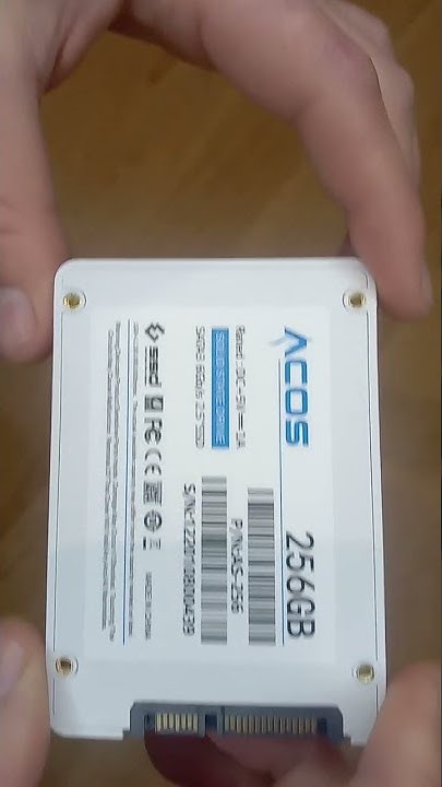 SSD ACOS 256 распаковка и проверка на отсутствие механических повреждений - YouTube