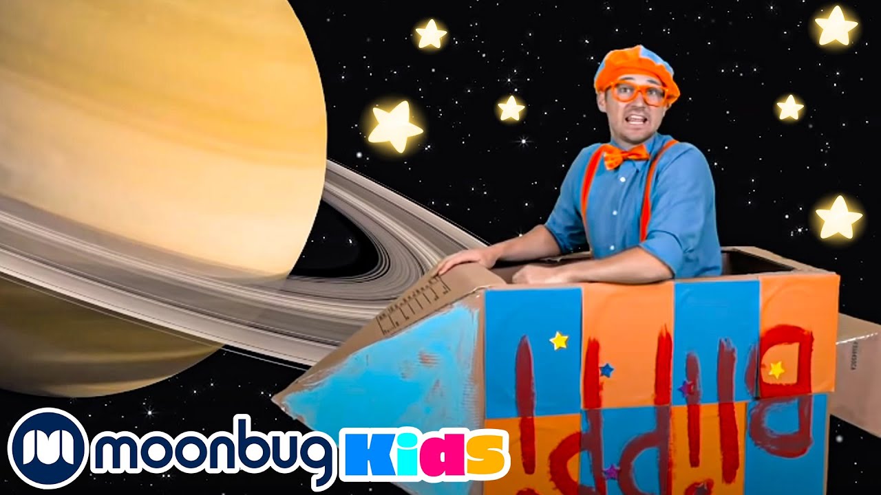 Blippi Builds A Rocketship | Playground for Children | Educational ...