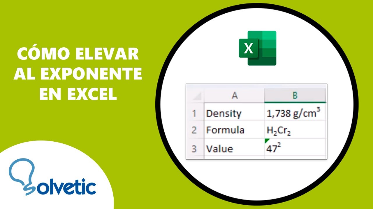 Como ELEVAR al EXPONENTE en EXCEL - YouTube