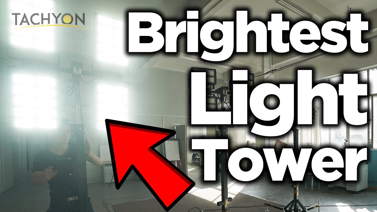 Brightest 1800 Watt Mobile LED Flood Light Tower - Outdoor Portable ...