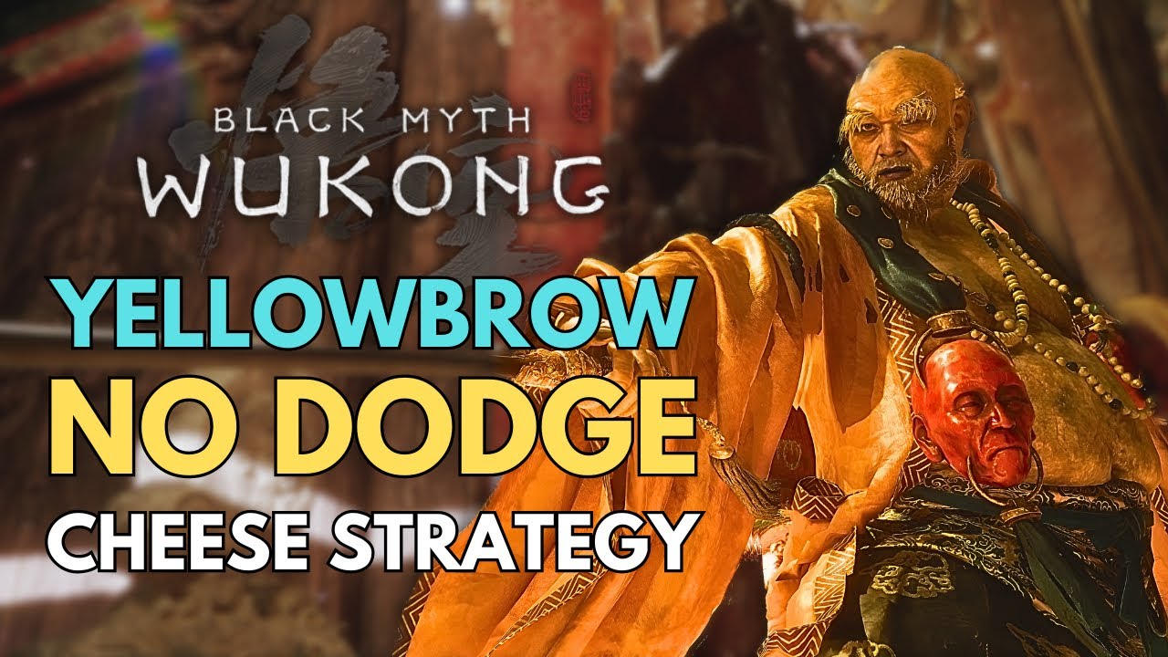 How to beat Yellowbrow without dodging in Black Myth Wukong - YouTube