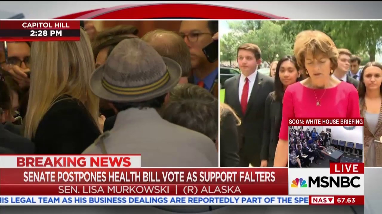 Senator Murkowski Speaks to MSNBC's Garrett Haake on Healthcare - YouTube