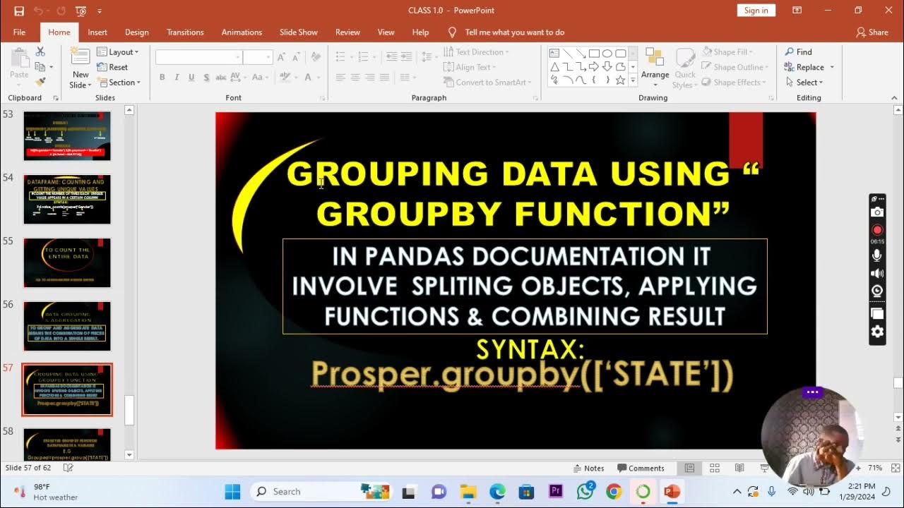 GROUPBY&GET GROUP PTHON ANALAYIS - YouTube
