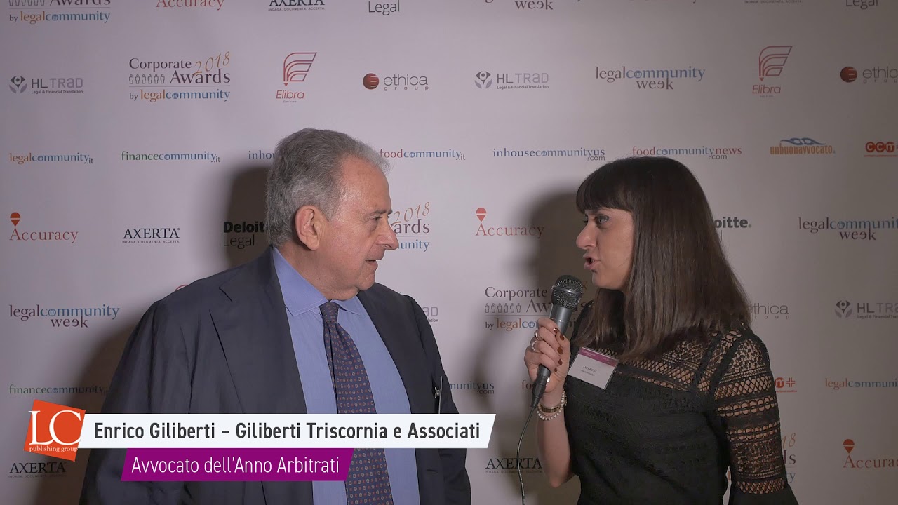 Enrico Giliberti - Legalcommunity Corporate Awards 2018 by ...