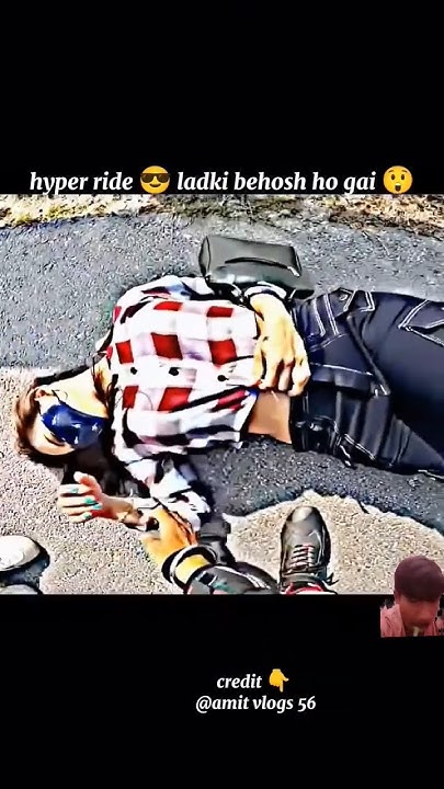 yamaha R15 crash hote hote bacha 😲|| ladki behosh ho gai 🥵 yamaha R15 hyper ride🤔@Tha295rider ...