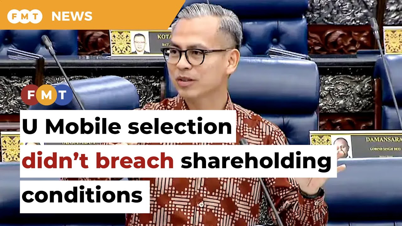 No shareholding conditions breached in U Mobile selection, says minister - YouTube