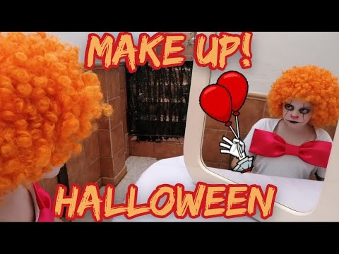 MAQUILLAJE FÁCIL para HALLOWEEN /Nataly se maquilla sola😲🤡 - YouTube