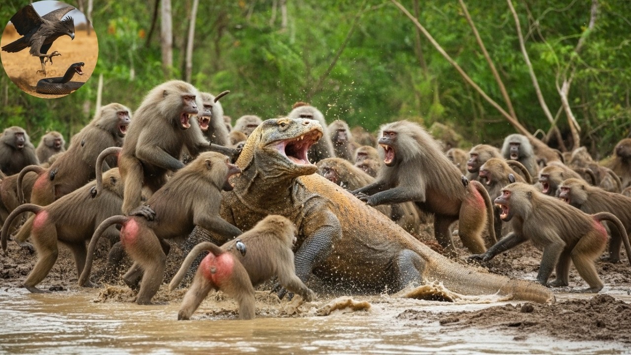 Komodo Dragon vs Monkey: The Most Brutal Hunt on the Island of Death ...