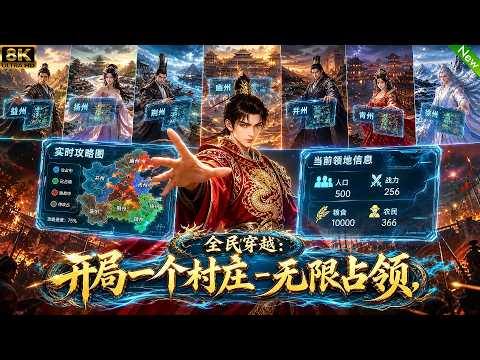 全新题材动漫！📢全民穿越古代，开局一个小村庄，无限成长-攻占-发展-，最终成为最强的城主！#动漫 #穿越 #anime