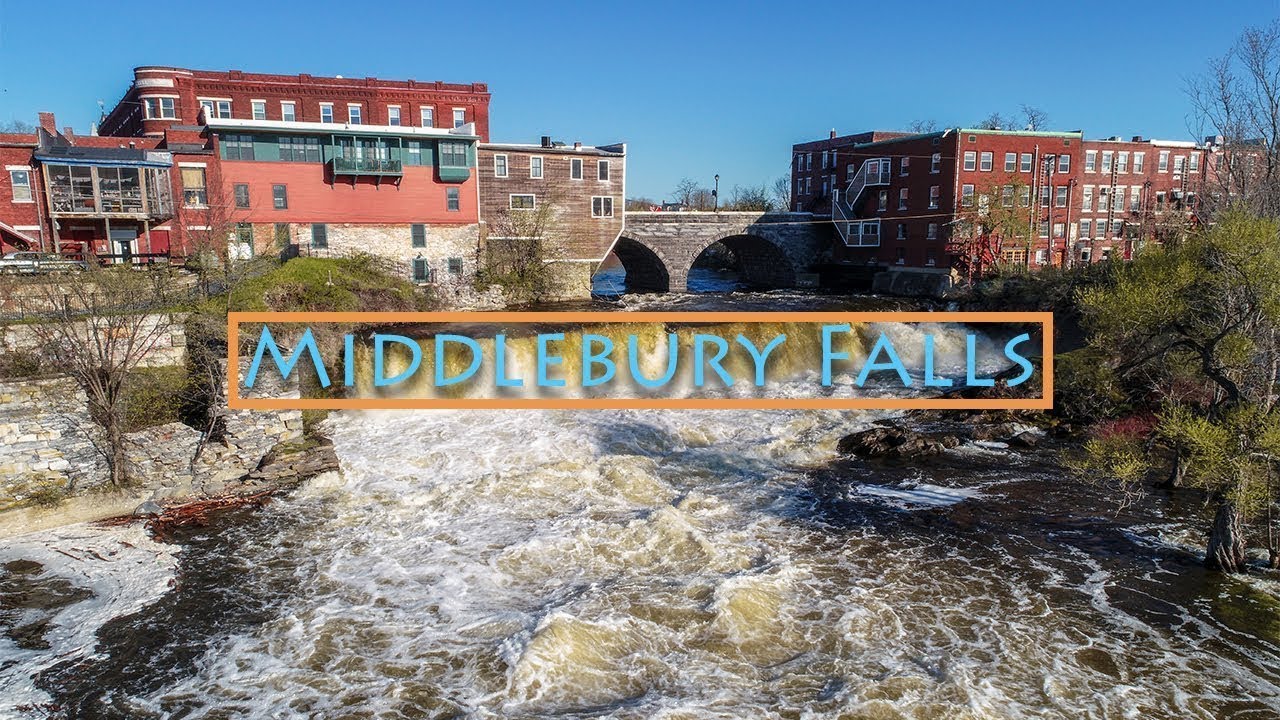 Middlebury Falls, Vermont Drone Video - YouTube