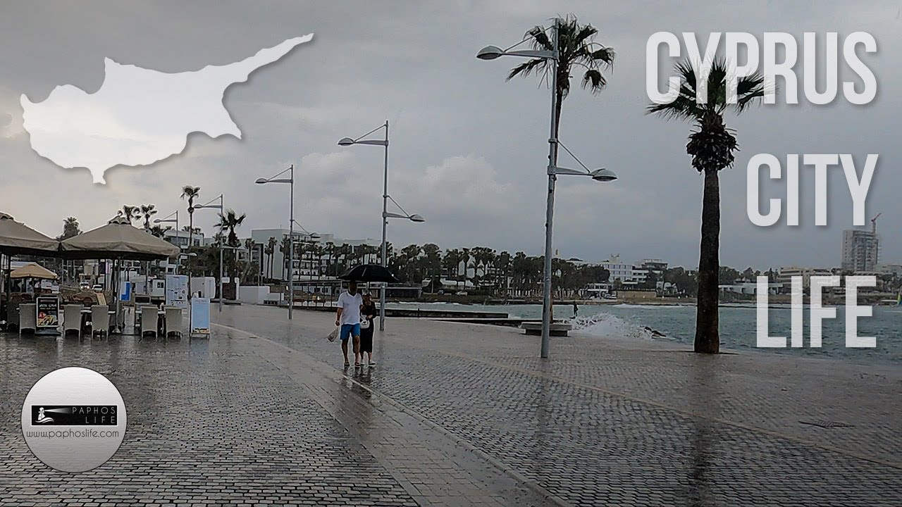Stormy Seafront Scenes - Paphos, Cyprus April 2023 - YouTube
