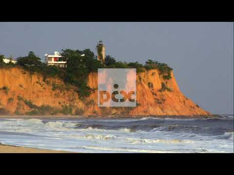 DRC Muanda / Moanda beach cliff HD V1 0014 Clip #52 - YouTube