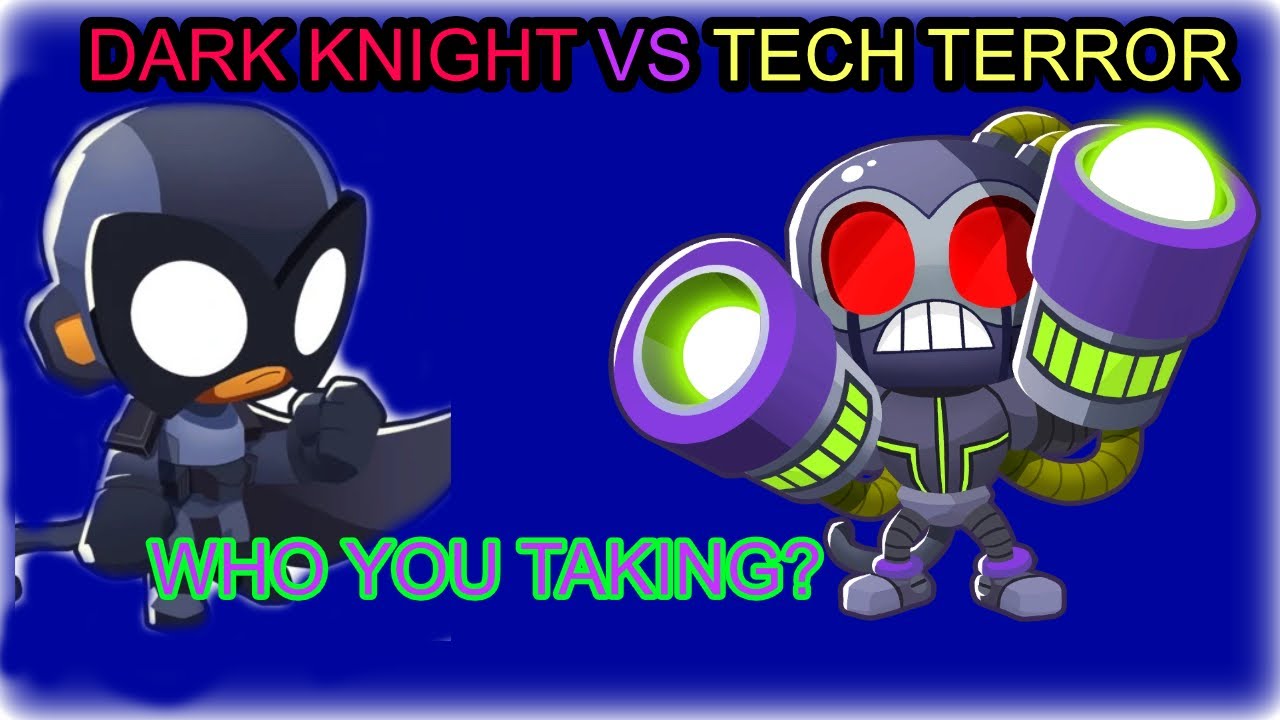 Super Monkey Showdown between Dark Knight Vs Tech Terror/Late game ...