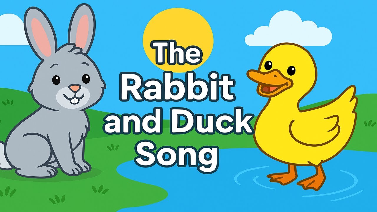 The Rabbit and Duck Song 🐰🦆 | Funny Animal Song for Toddlers | Hop Hop ...