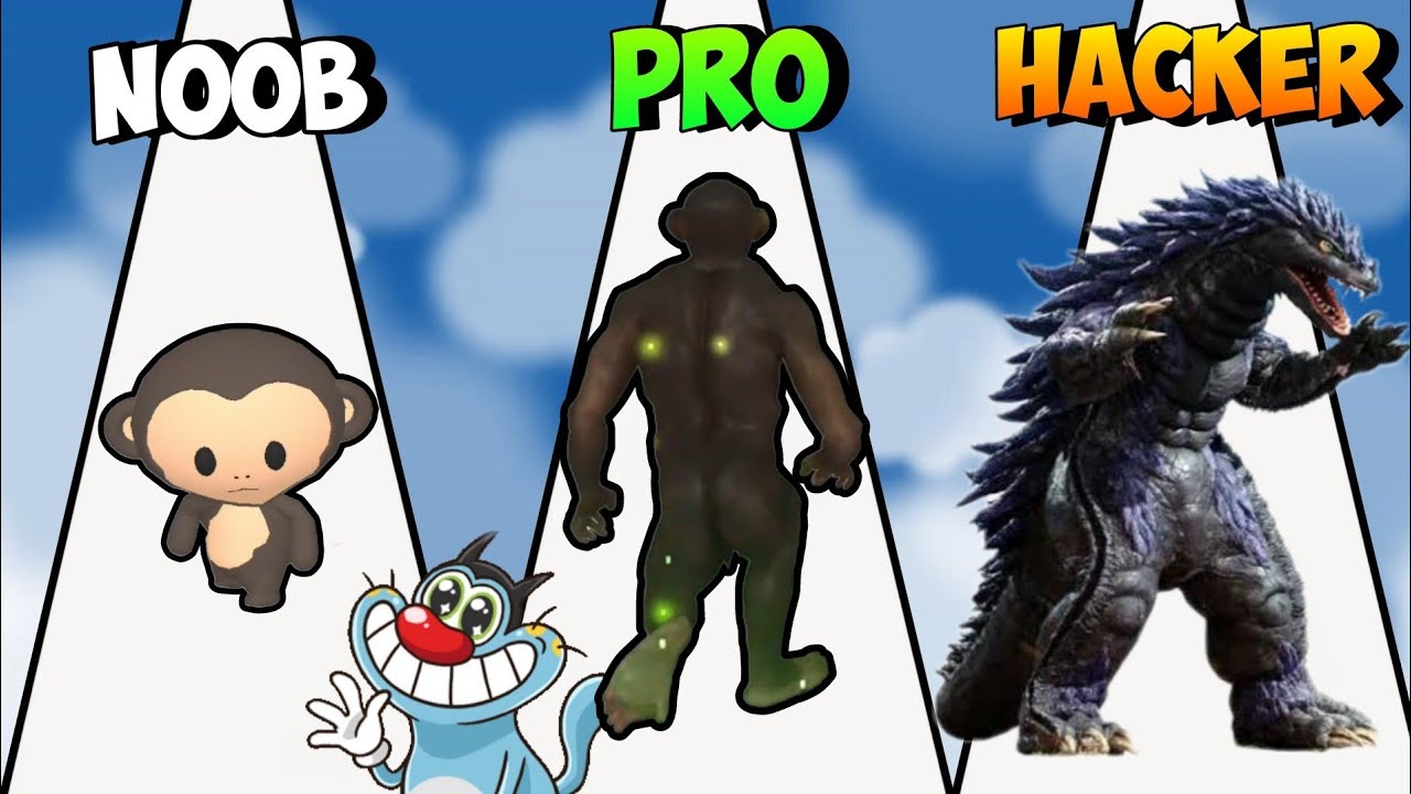 Oggy and jack noob vs pro vs hacker - YouTube