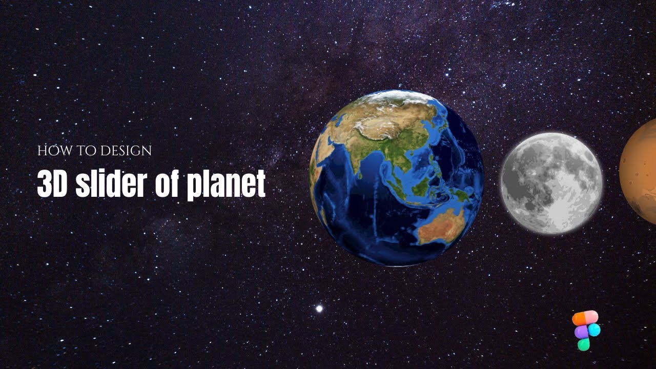 3D slider of planet in Figma | Figma tutorial - YouTube