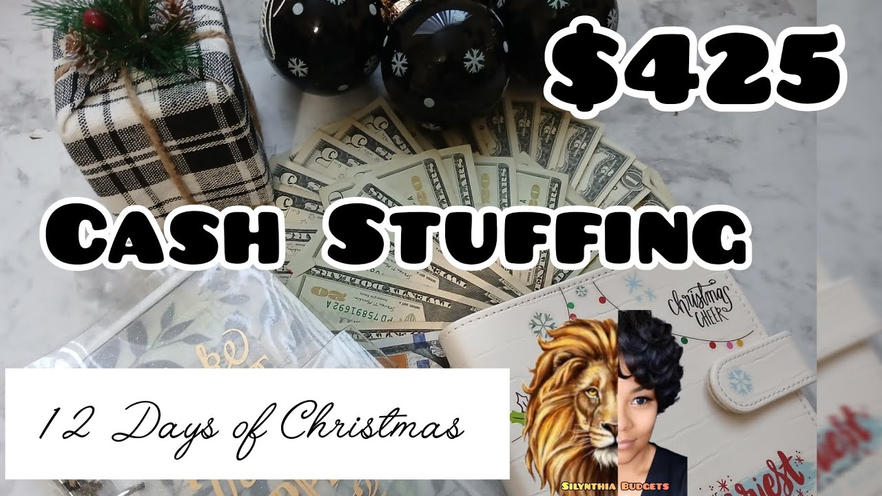 🎄12 Days of Christmas 🎁| Cash Stuffing $425 💸 - YouTube