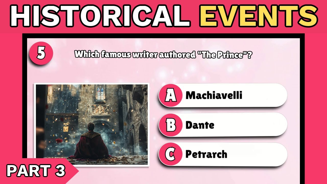 Historical Events Quiz - Test Your History Knowledge Part 3 - YouTube
