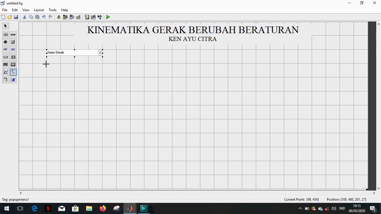 Tutorial GUI MATLAB: Aplikasi Kinematika Gerak Berubah Beraturan (Ken ...