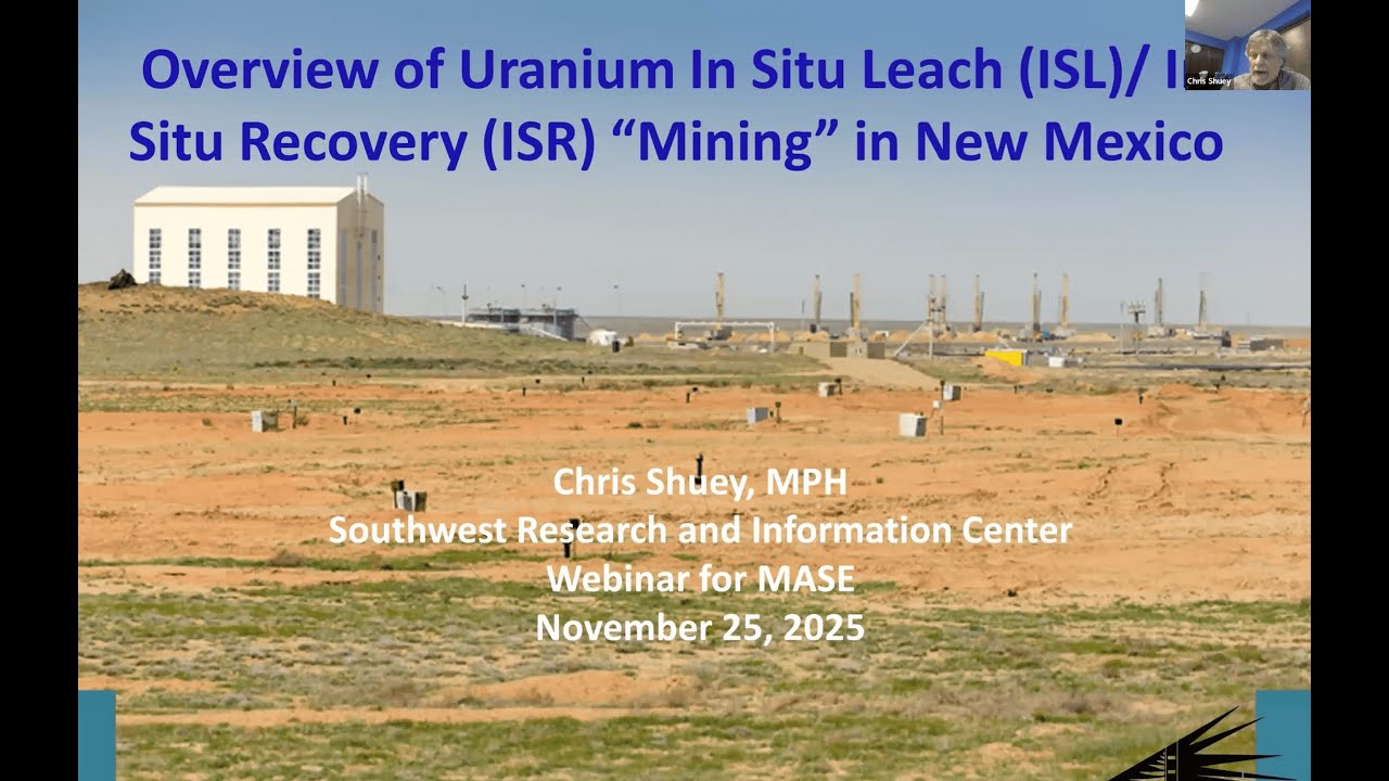 In Situ Leach Uranium Mining Webinar - YouTube