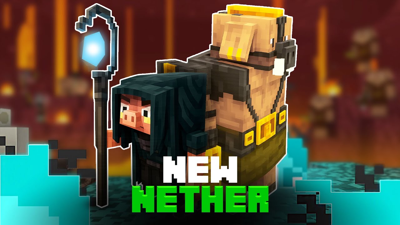 Defeating Great Hog and Malgosha from Minecraft movie are in Nether ...