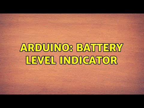 Arduino: Battery level indicator - YouTube