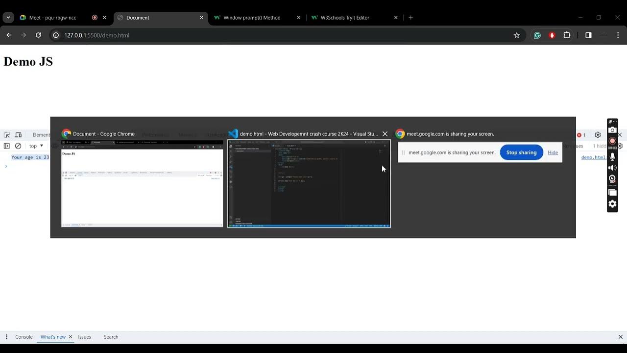Web Development Crash Course 12 | Javascript Practical Basics SolutionizeIT | Online class - YouTube
