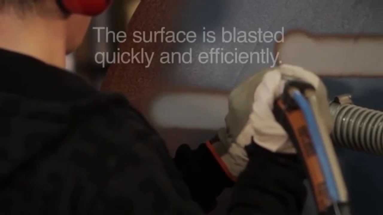 Dustless Blasting equipment Vacuum Blaster short version - YouTube