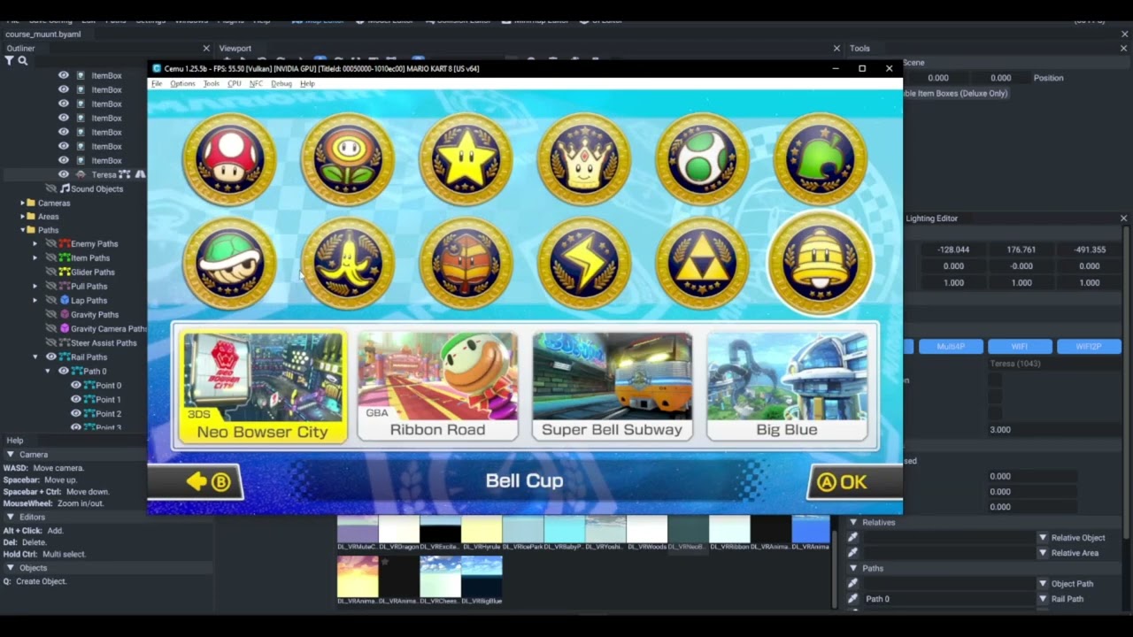 rotating skybox tutorial for mario kart 8 modding - YouTube