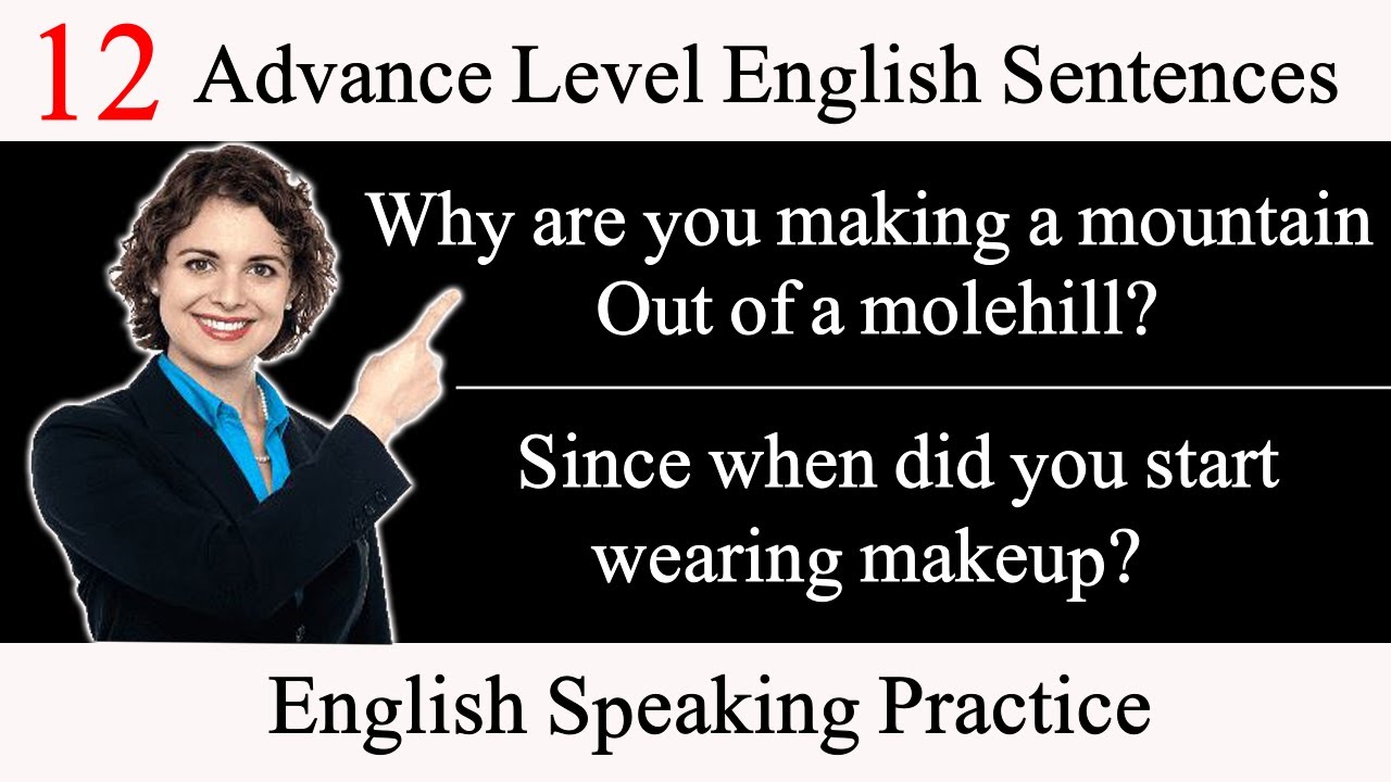 12 Advance Level English Sentences || Learn English - YouTube