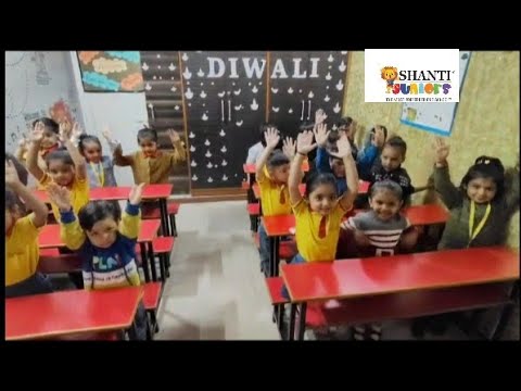 Roll Your Hands Action Song For Kids || Shanti Junior School - YouTube