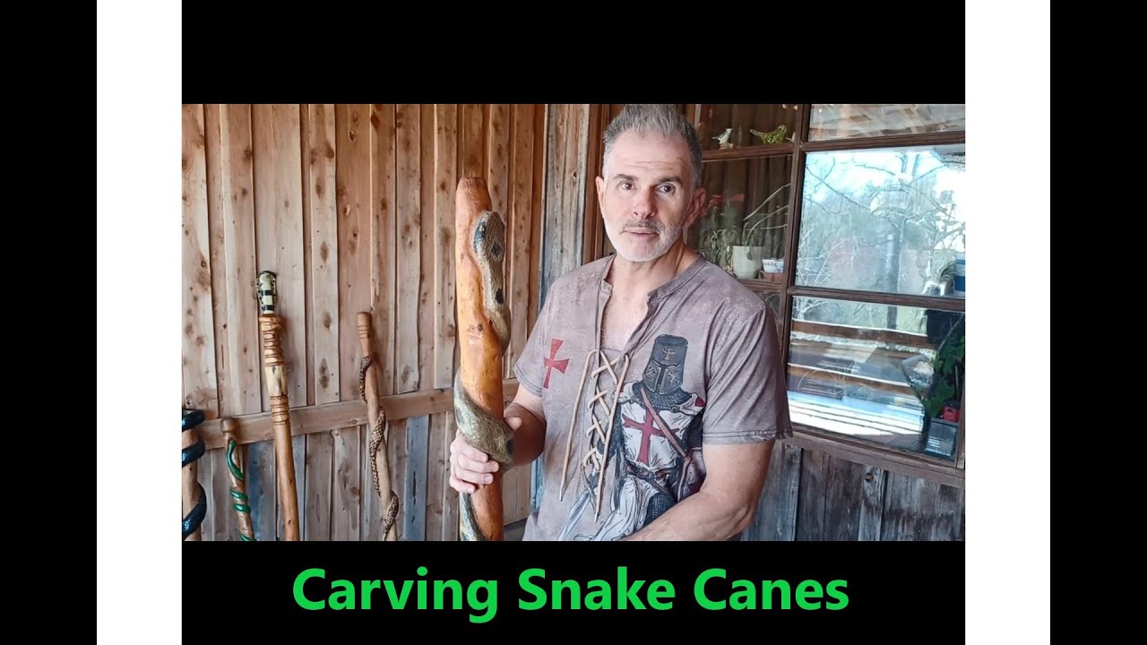 Making Snake canes and walking sticks part 1 - YouTube