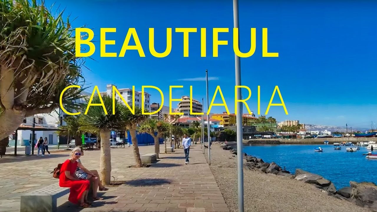 TENERIFE - Candelaria Spain 🇪🇸 🔴 Beautiful Walking Tour in Canary ...