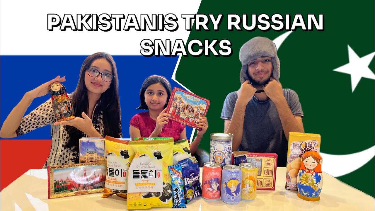 PAKISTANI KIDS TRY RUSSIAN SNACKS FOR THE FIRST TIME - YouTube