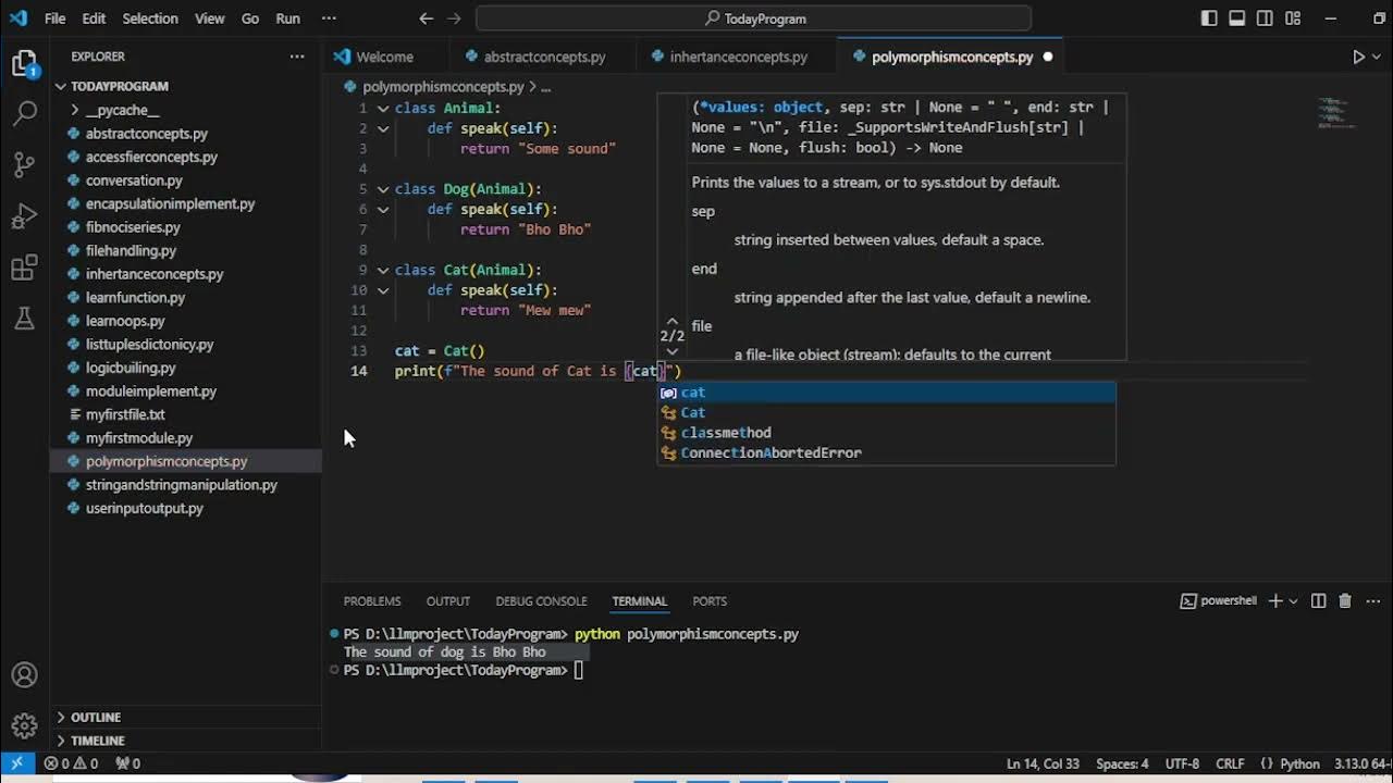 What is polymorphism in python - YouTube