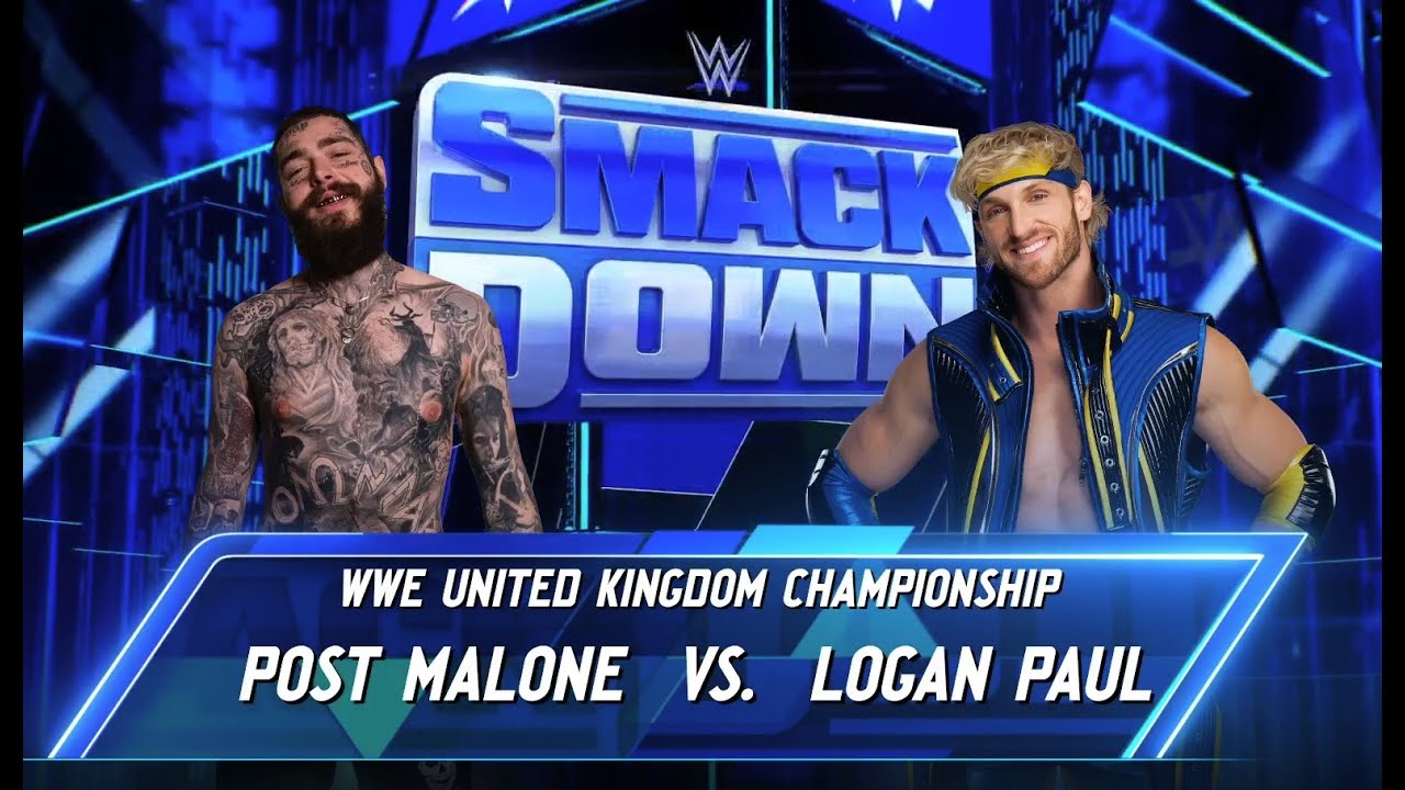 WWE2K24 - Post Malone vs Logan Paul - WWE UK Championship Match #wwe2k #wwe2k24 #wwe #wrestling ...
